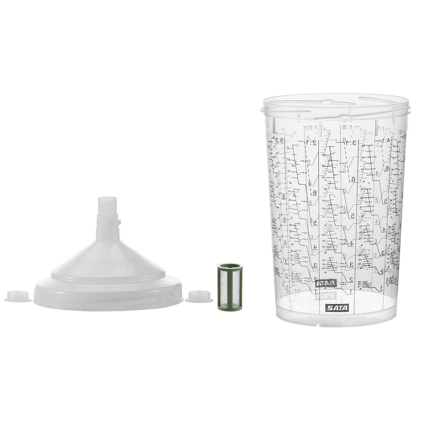 SATA Spray Equipment RPS Cup, 0.9L, Std Lid, 200m Plug-In Sieve, 50 Pk ...