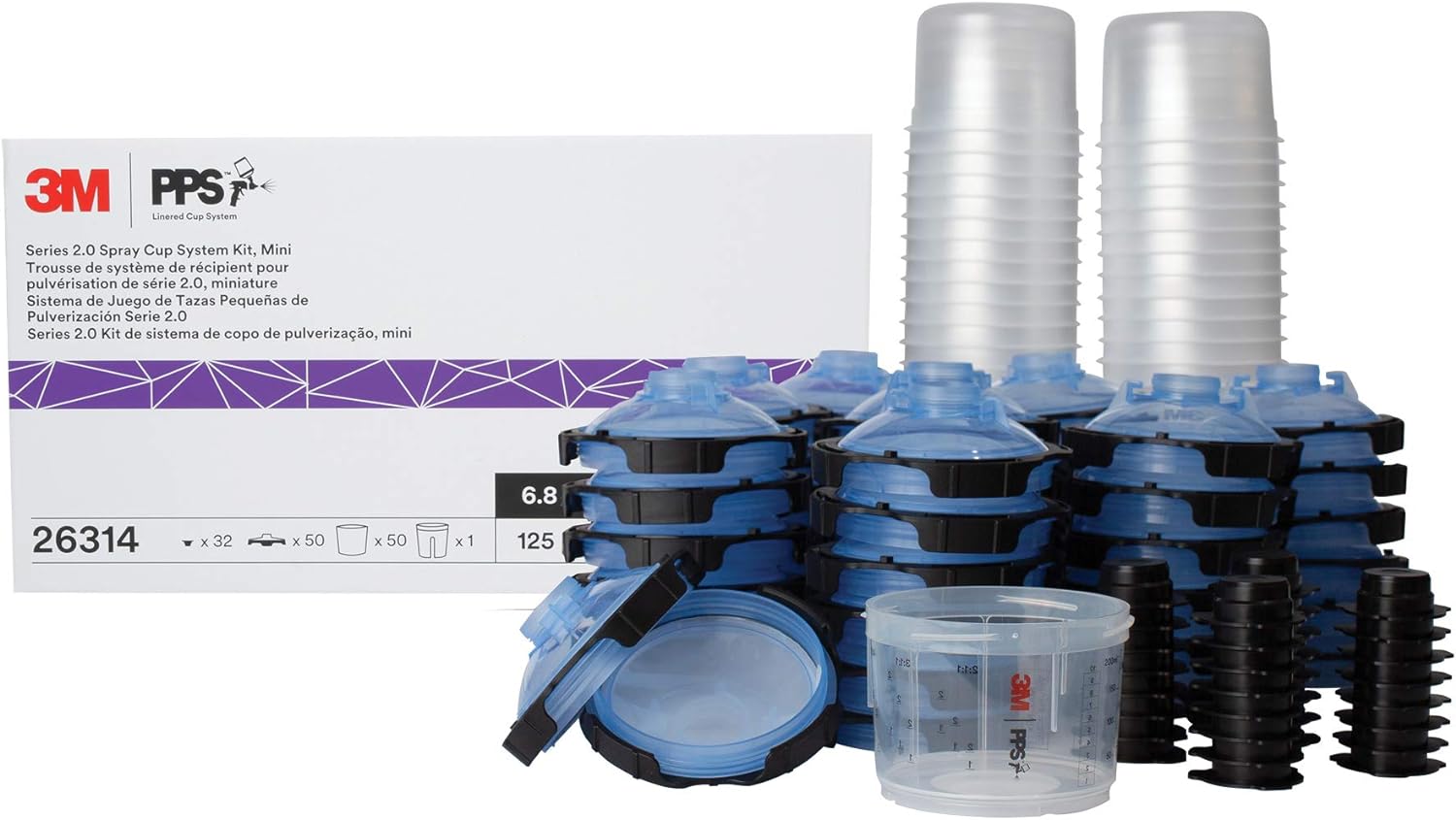 3M™ PPS Cups and Liner System 2.0, 125 Micron – PBE Direct